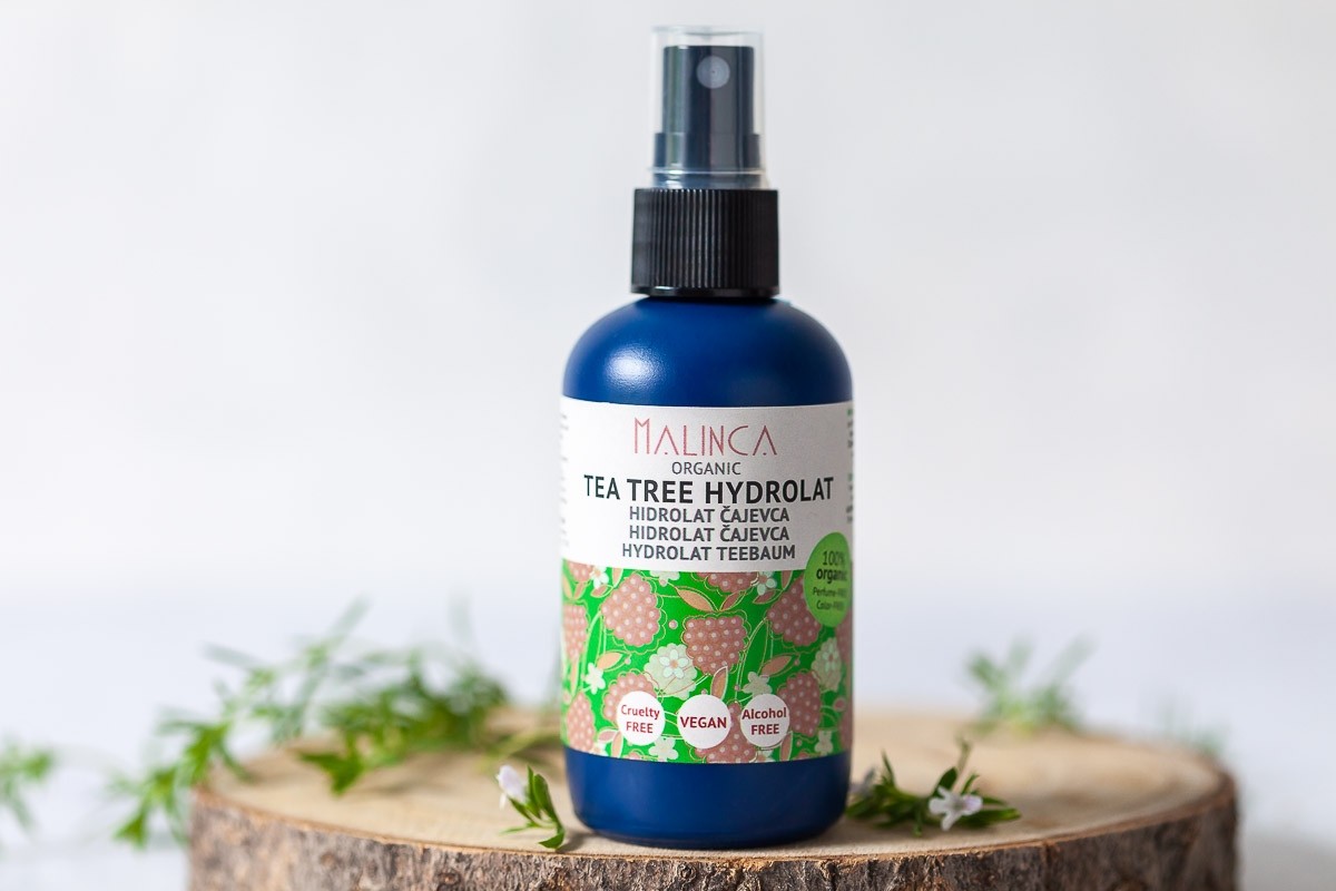 Organic Tea Tree Hydrosol 100ml | Malinca.eu