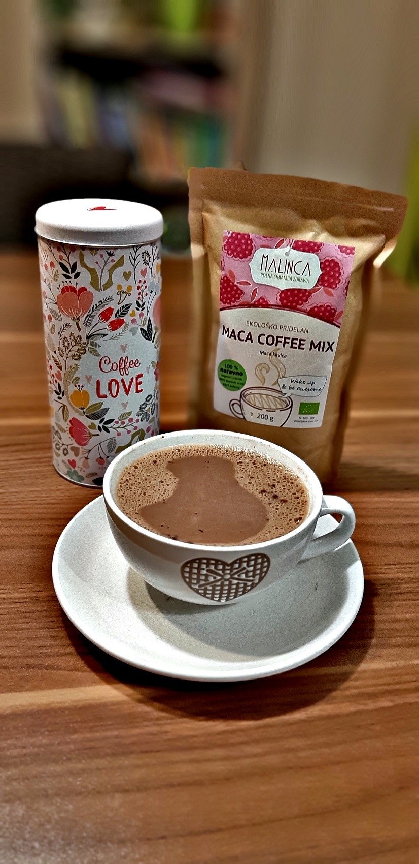 Organic Maca Coffee Mix 200g | Malinca.eu